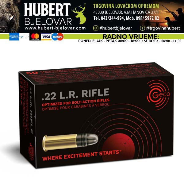 Geco 22lr 2,6 gr. - Trgovina Hubert Bjelovar