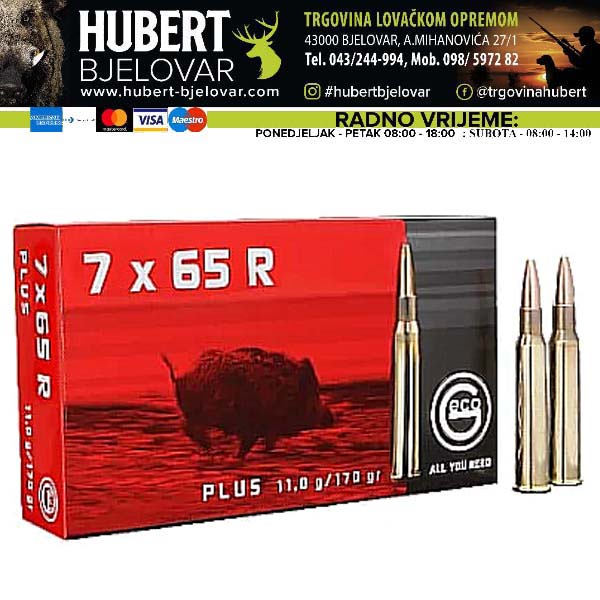 Geco 7x65 R Plus 11,0g - Trgovina Hubert Bjelovar